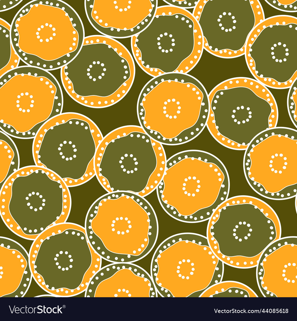 Seamless pattern with geometric aboriginal Vector Image