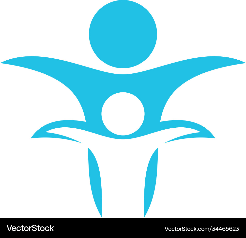 Family logo design template community Royalty Free Vector