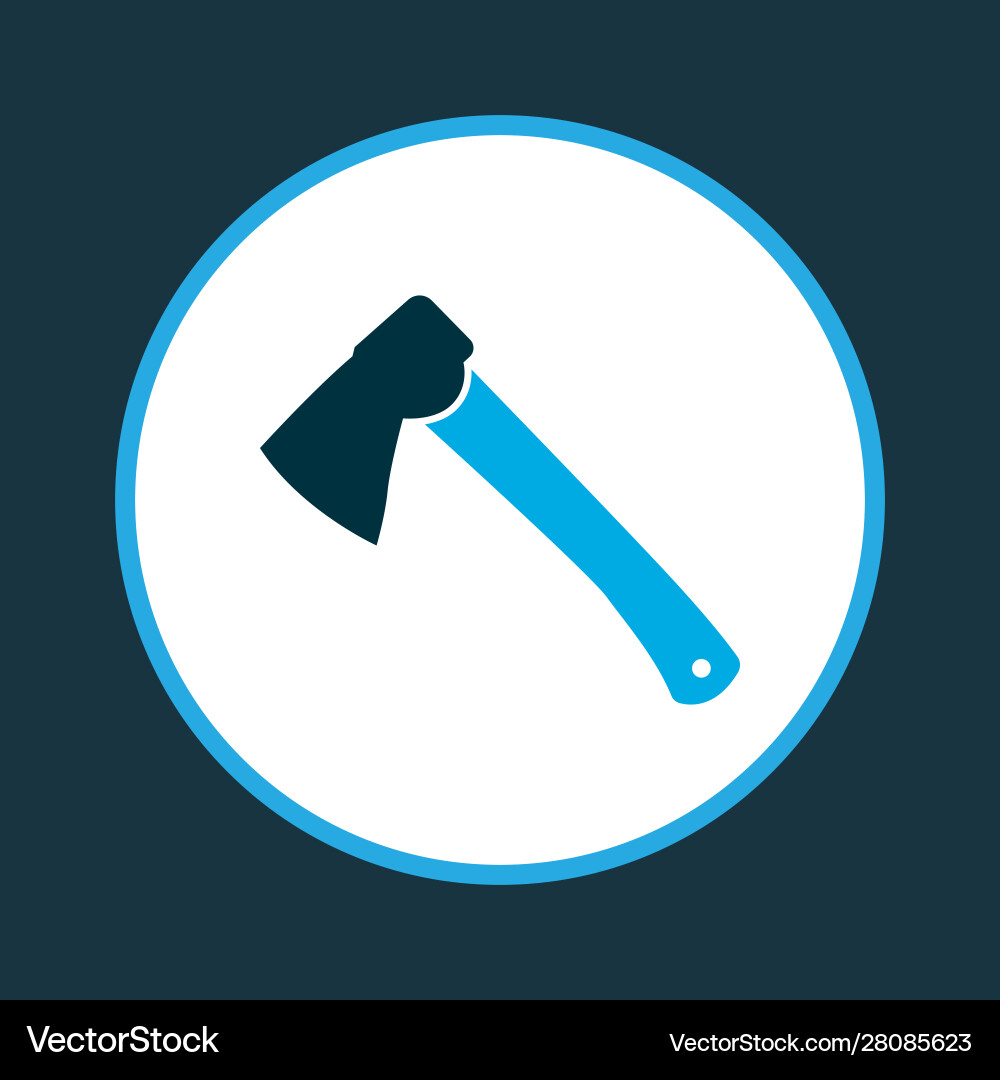 Hatchet icon colored symbol premium quality Vector Image