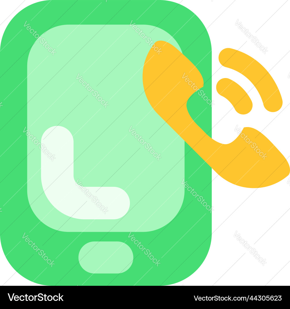 Phone call ring on a white background Royalty Free Vector