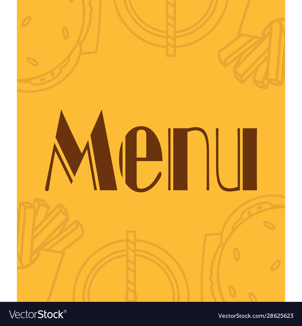 Restaurant menu Royalty Free Vector Image - VectorStock