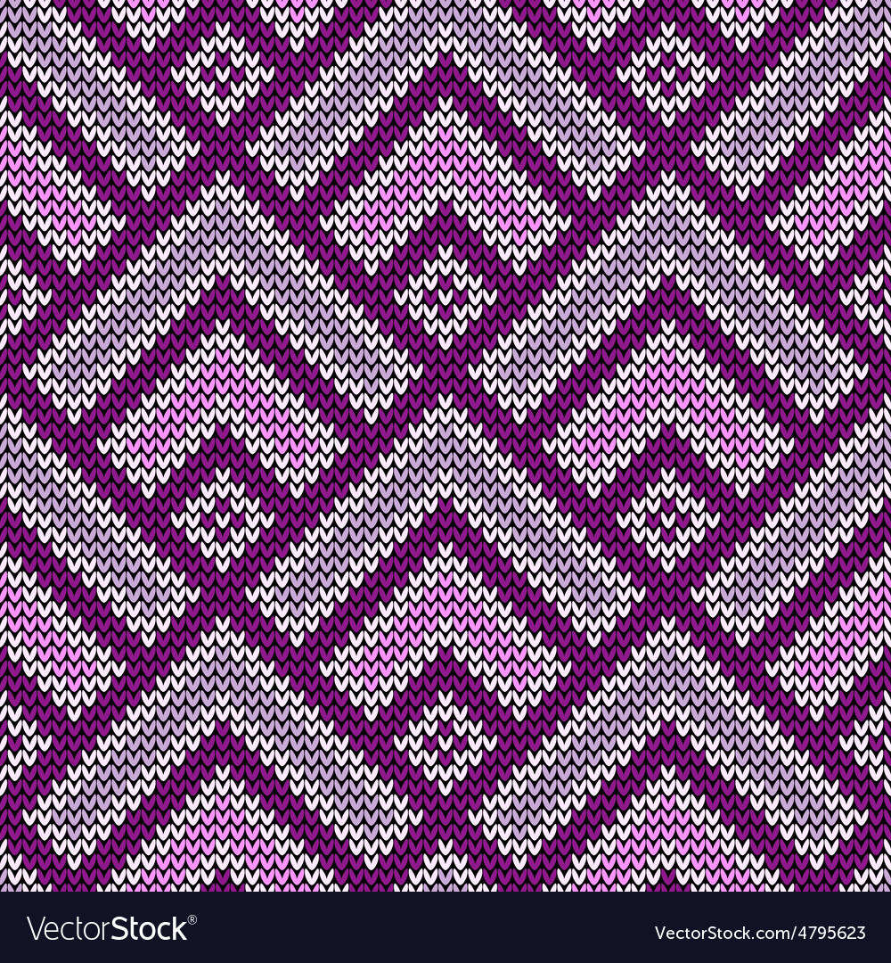 Seamless wool knitted pattern Royalty Free Vector Image