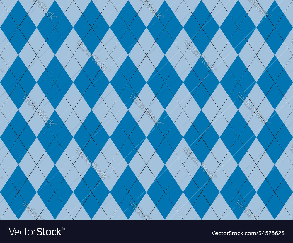Argyle Pattern Seamless Fabric Texture Background Vector Image