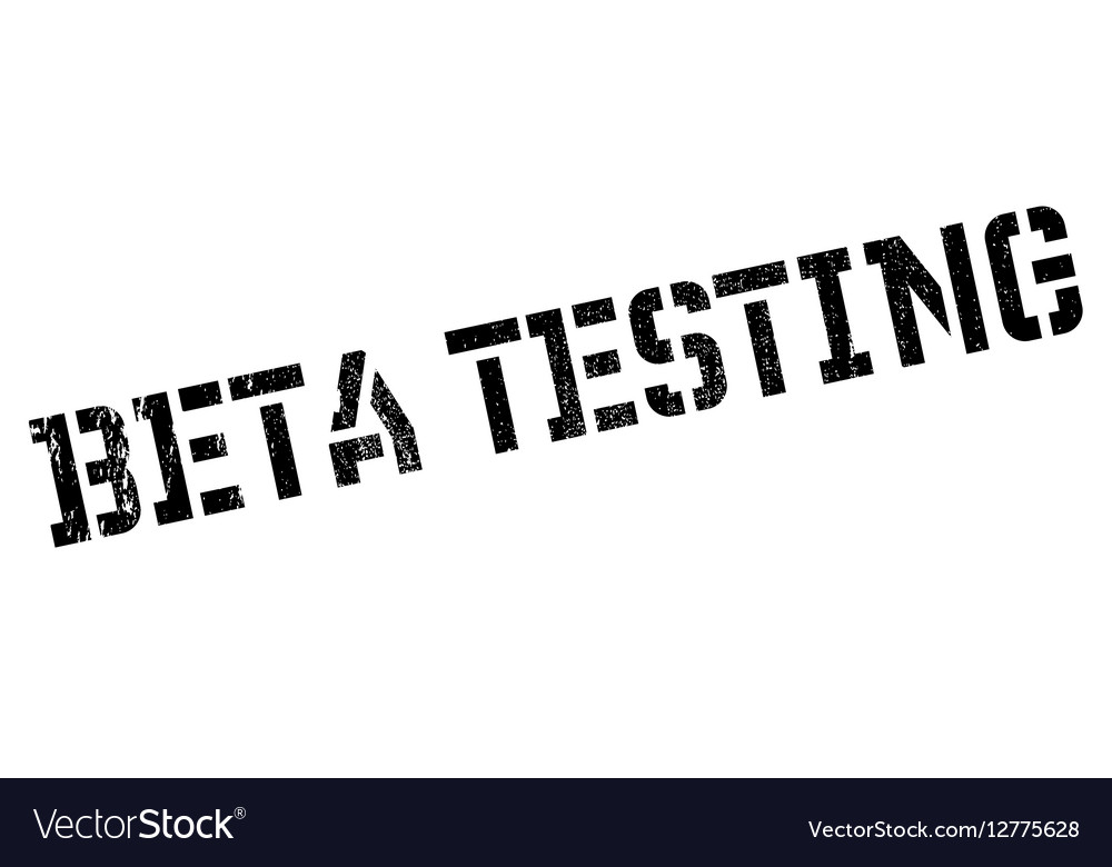Beta Testing rubber stamp Royalty Free Vector Image