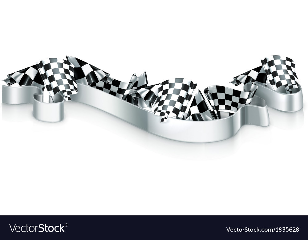 Checkered flags Royalty Free Vector Image - VectorStock