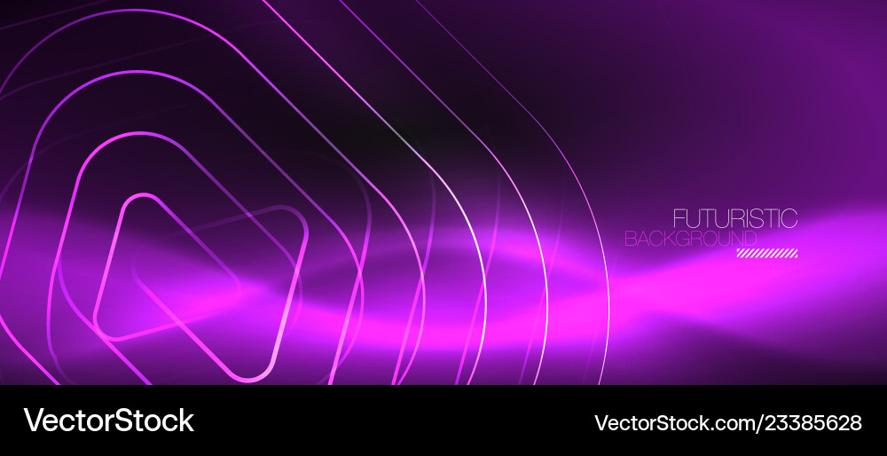 Dark black abstract background with neon colors Vector Image