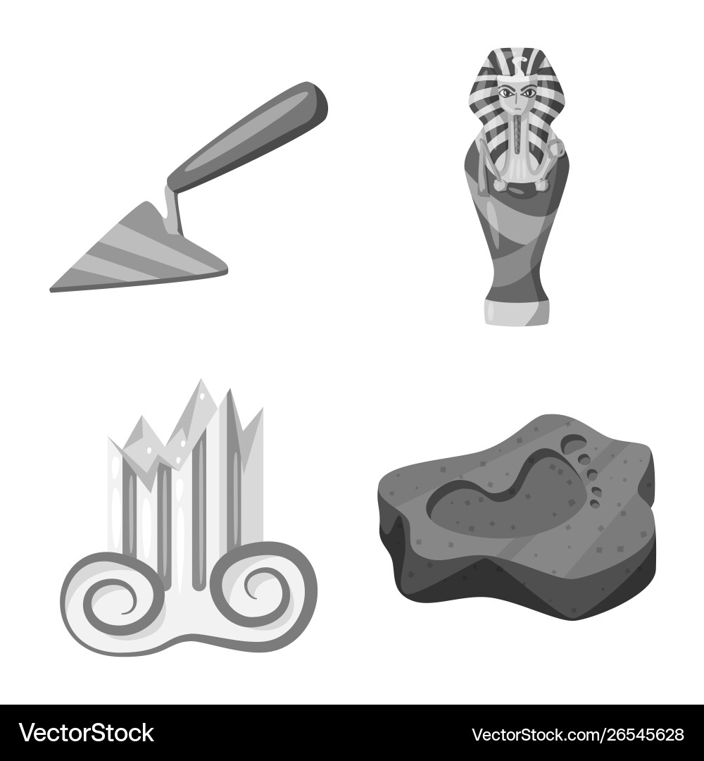 Design story and discovery sign Royalty Free Vector Image
