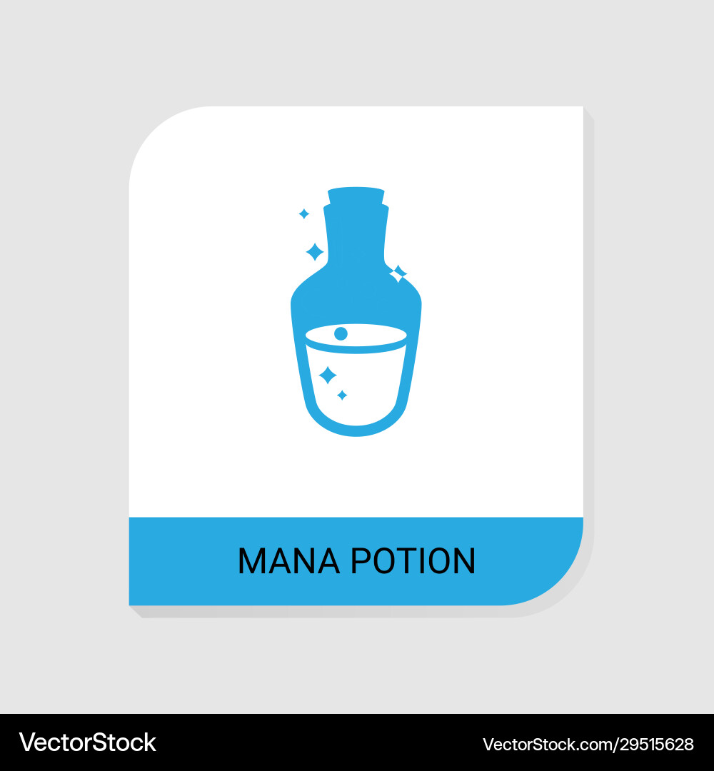 Editable filled mana potion icon from gaming icons