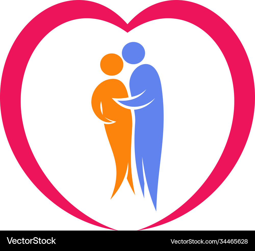 Family logo design template community Royalty Free Vector
