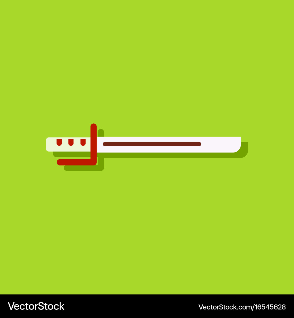 Flat icon design collection military bayonet Vector Image