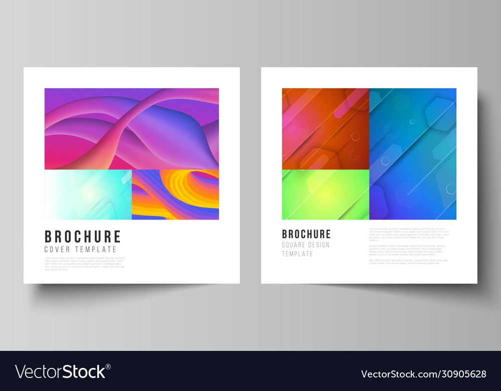 Minimal layout two square Royalty Free Vector Image