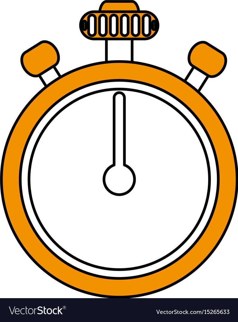 Chronometer flat Royalty Free Vector Image - VectorStock