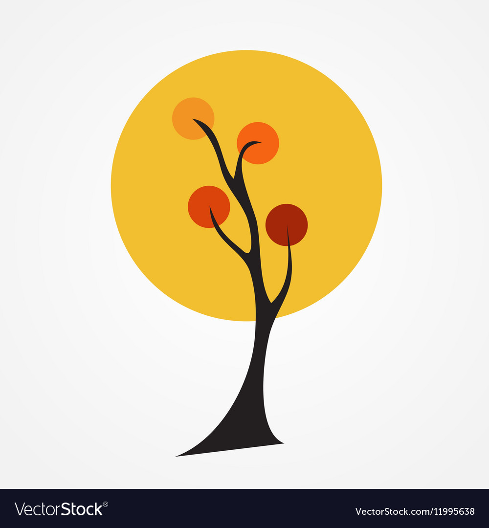 Autumn tree Royalty Free Vector Image - VectorStock