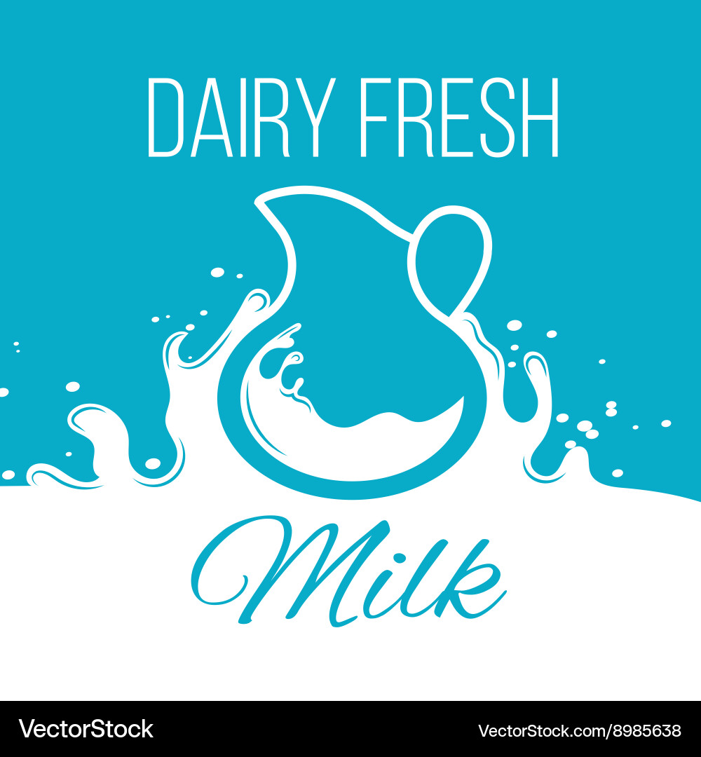 Natural organic milk concept background for Vector Image
