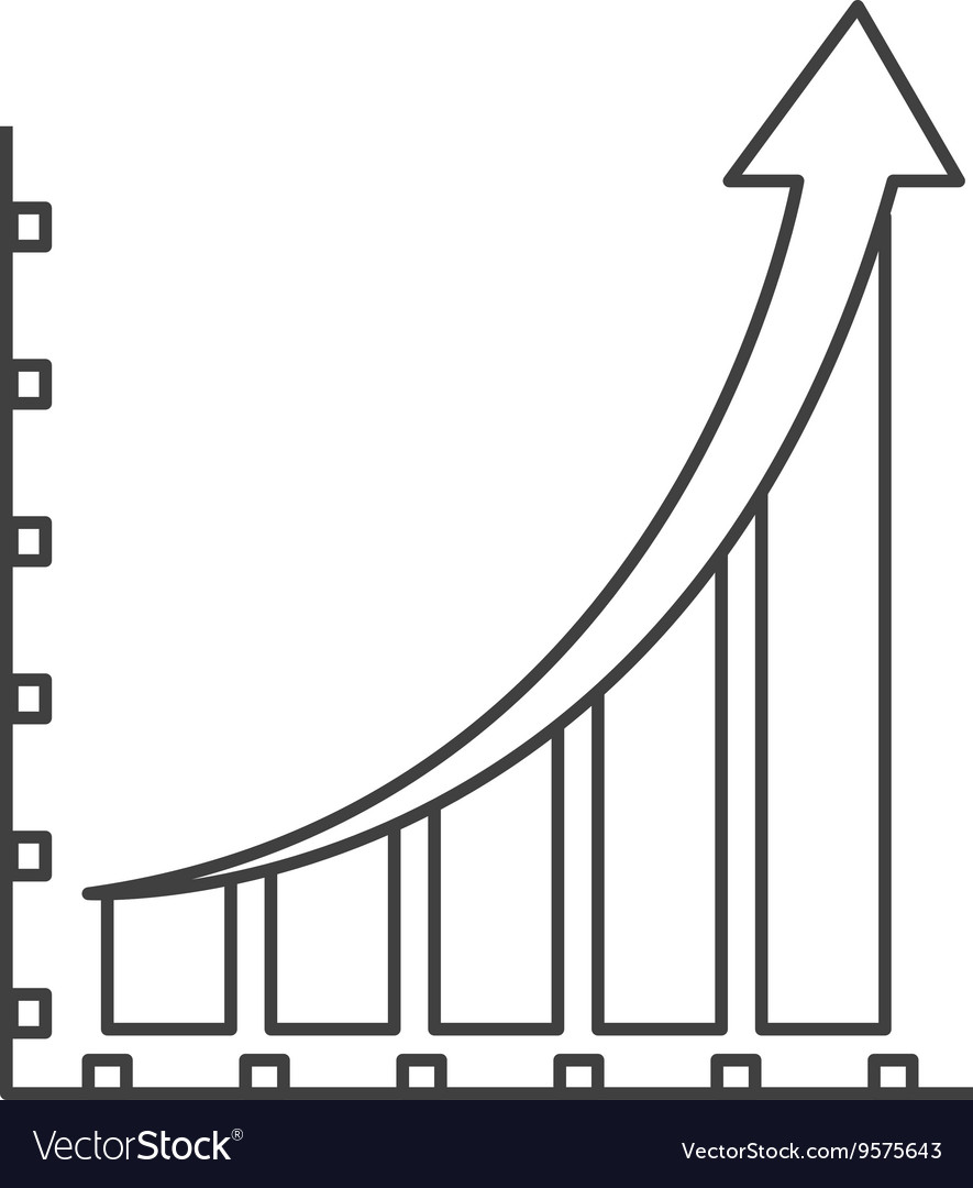 Bar graph icon Royalty Free Vector Image - VectorStock