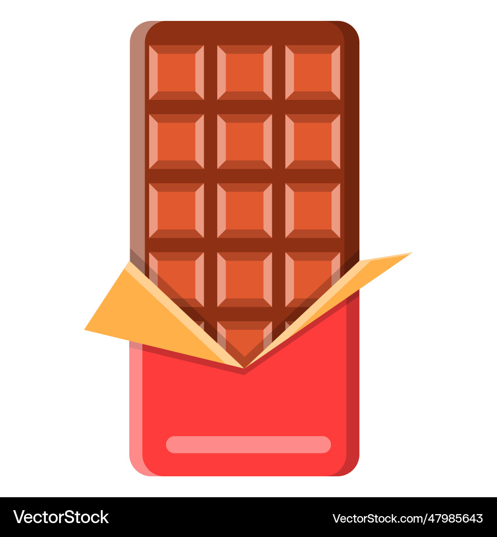 Chocolate bar icon Royalty Free Vector Image - VectorStock