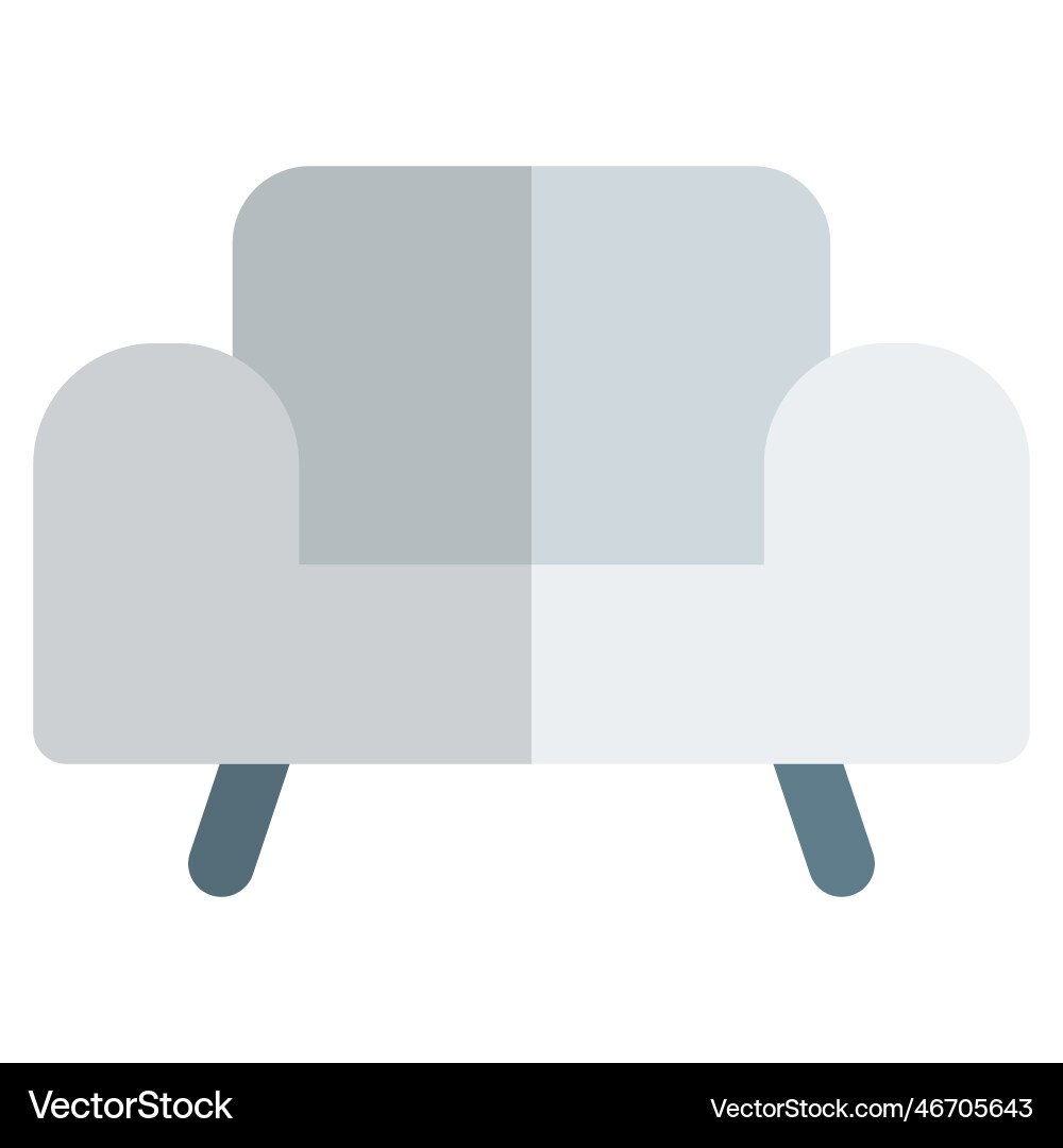 Elegant chair or couch in sofa design Royalty Free Vector
