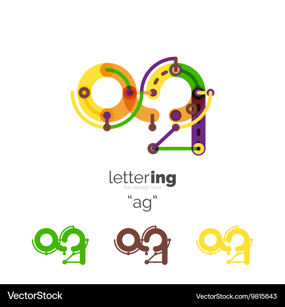 Letters logo icon Royalty Free Vector Image - VectorStock