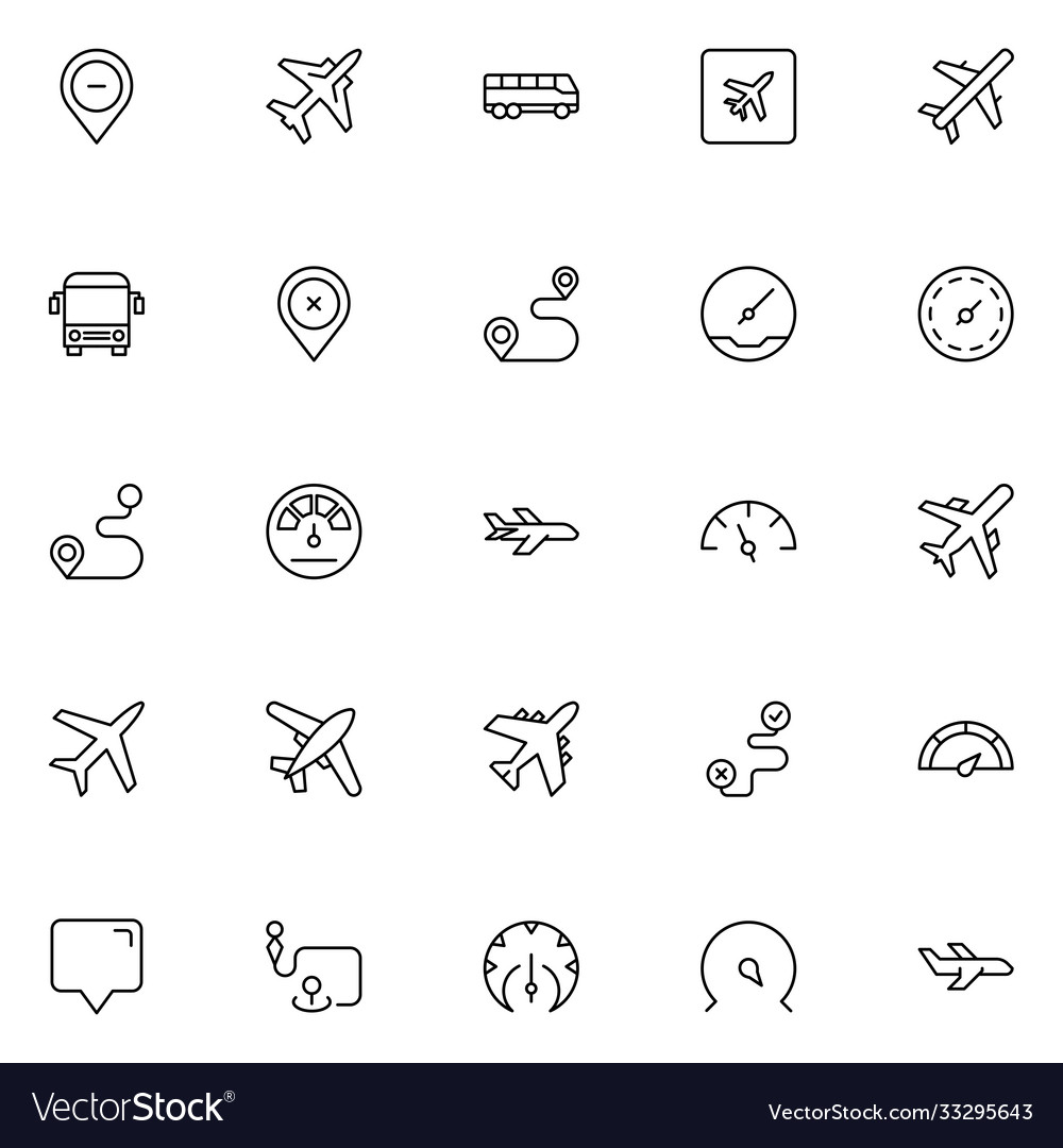 Public transport icon set Royalty Free Vector Image Public transport icon set Royalty Free Vector Image