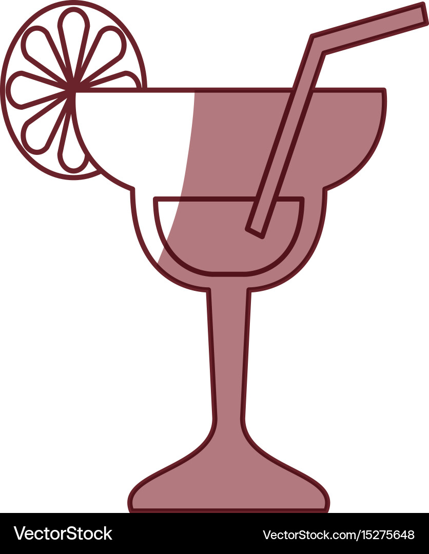 Cocktail glass symbol Royalty Free Vector Image