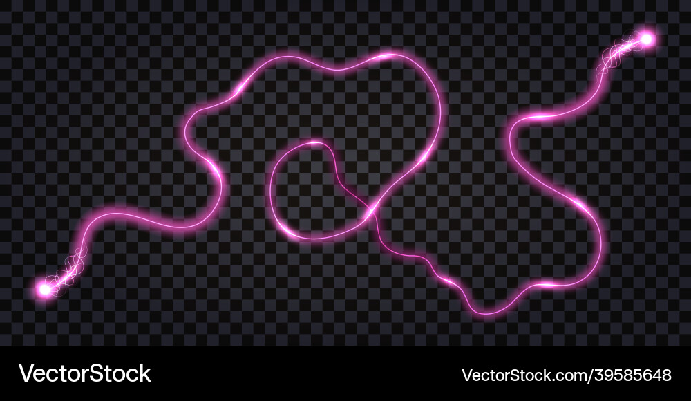 Electric wave swirl wire discharge shock Vector Image