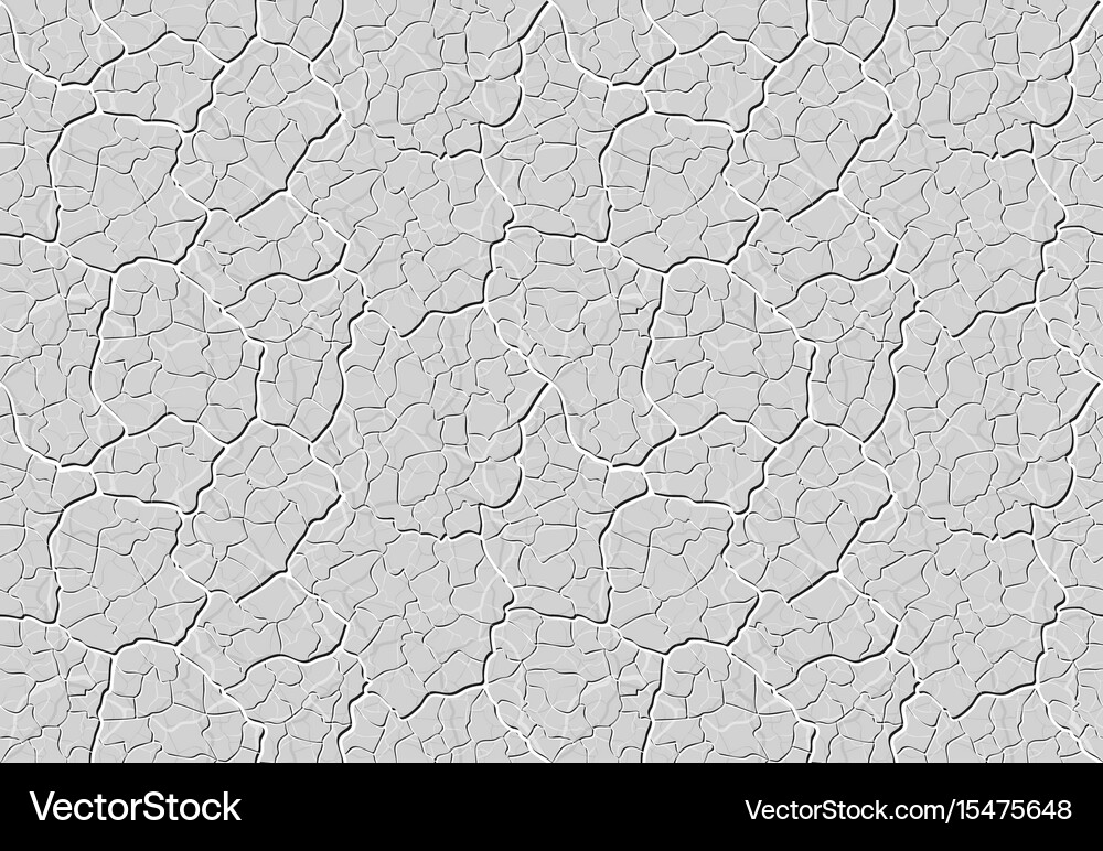 Grey decorative plaster is similar to clay Vector Image