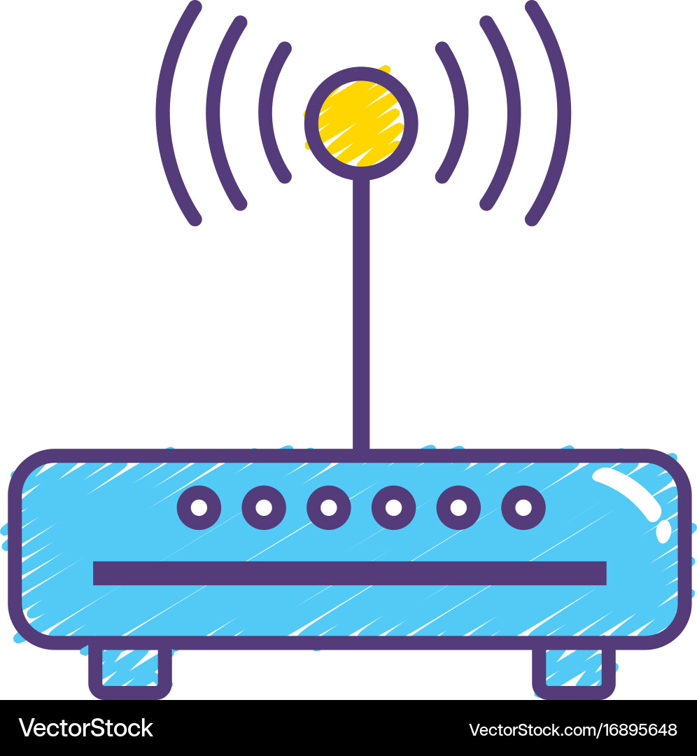 Router wifi connection network technology Vector Image