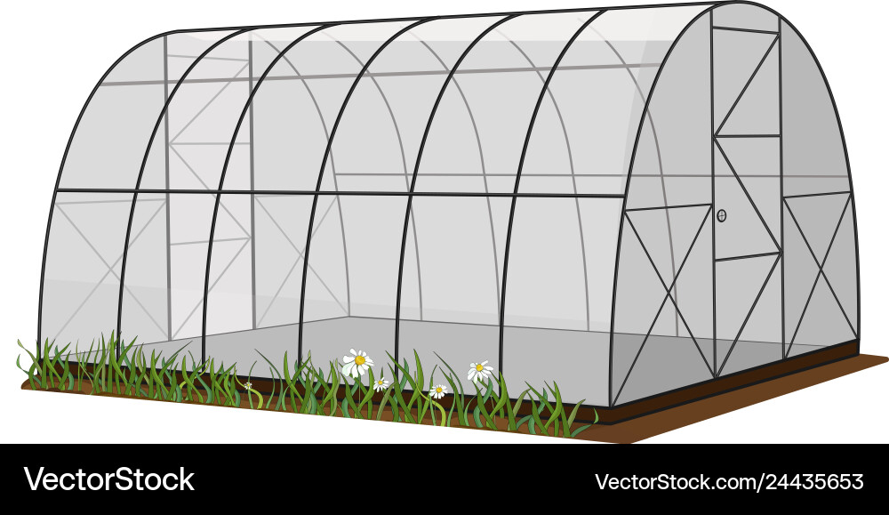 A greenhouse greenhouse Royalty Free Vector Image