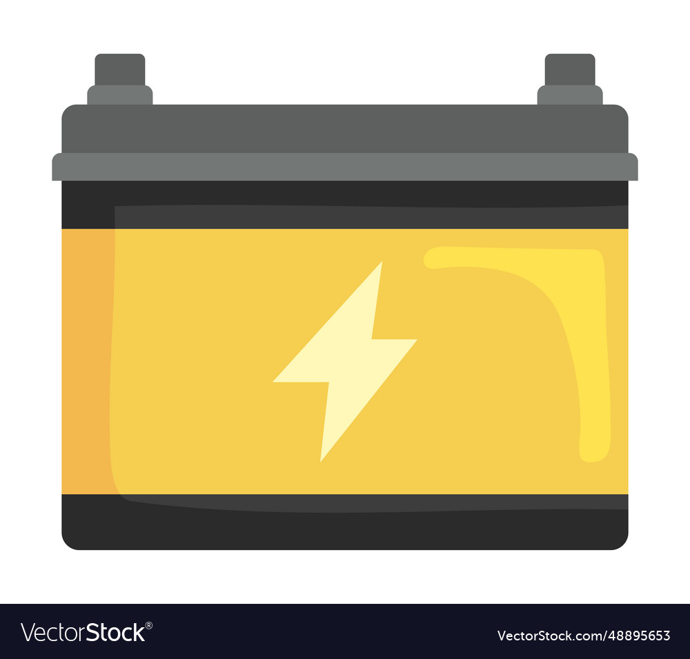 Battery car Royalty Free Vector Image - VectorStock