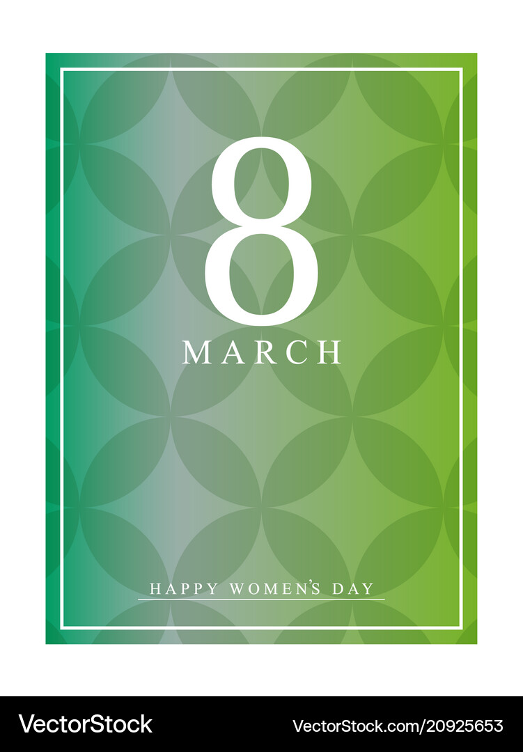 Red style 8 march brochure banner Royalty Free Vector Image