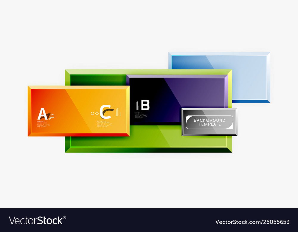 Square geometric composition Royalty Free Vector Image