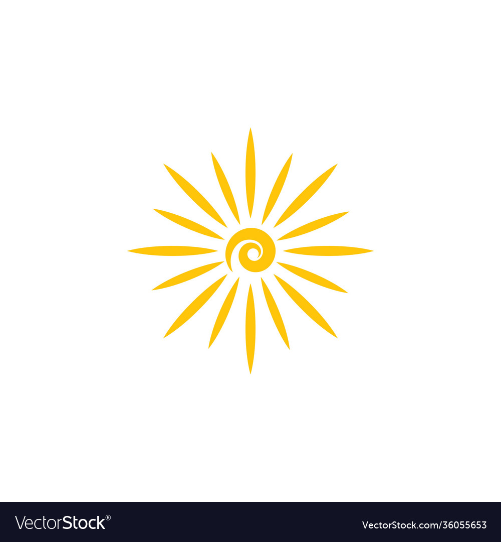 Sun logo Royalty Free Vector Image - VectorStock