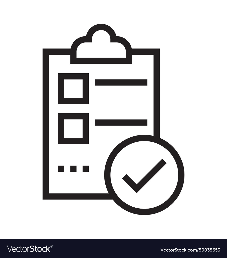 Task complete icon Royalty Free Vector Image - VectorStock