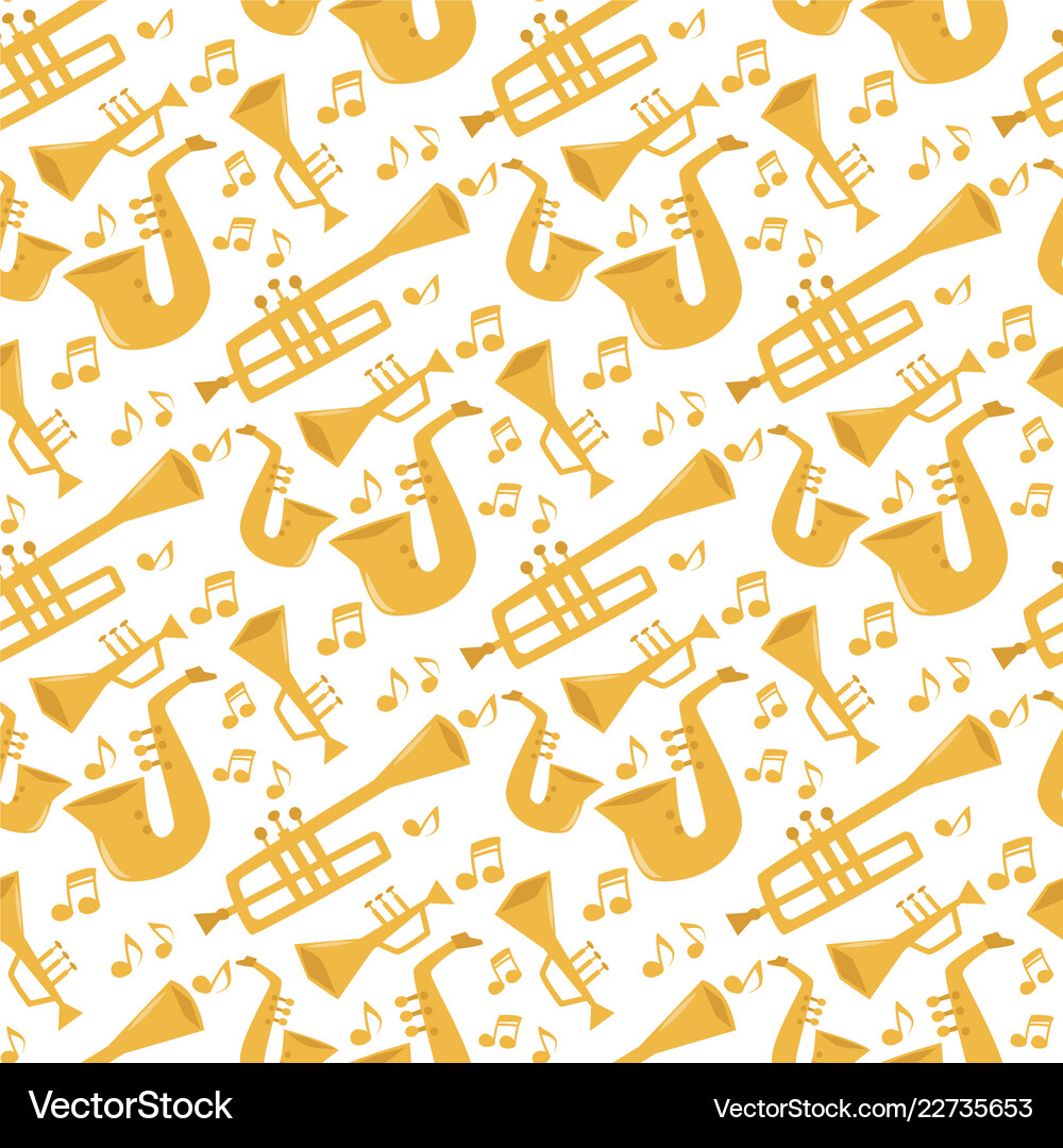 Wind musical instruments tools acoustic musician Vector Image