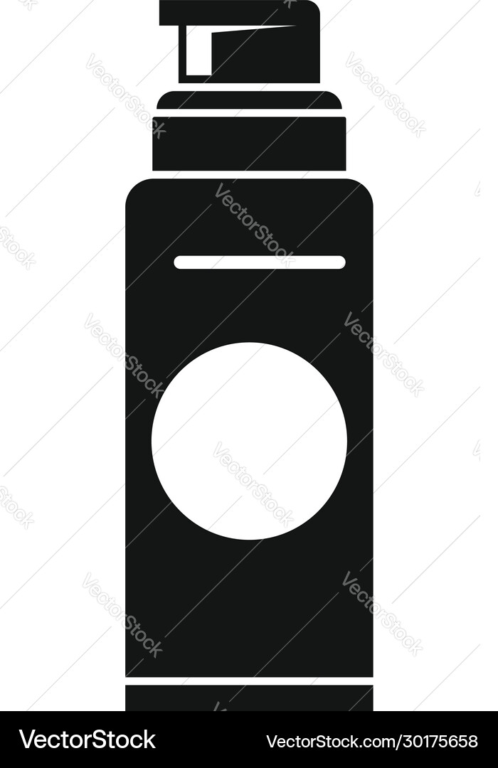 Barber shaving foam icon simple style Royalty Free Vector