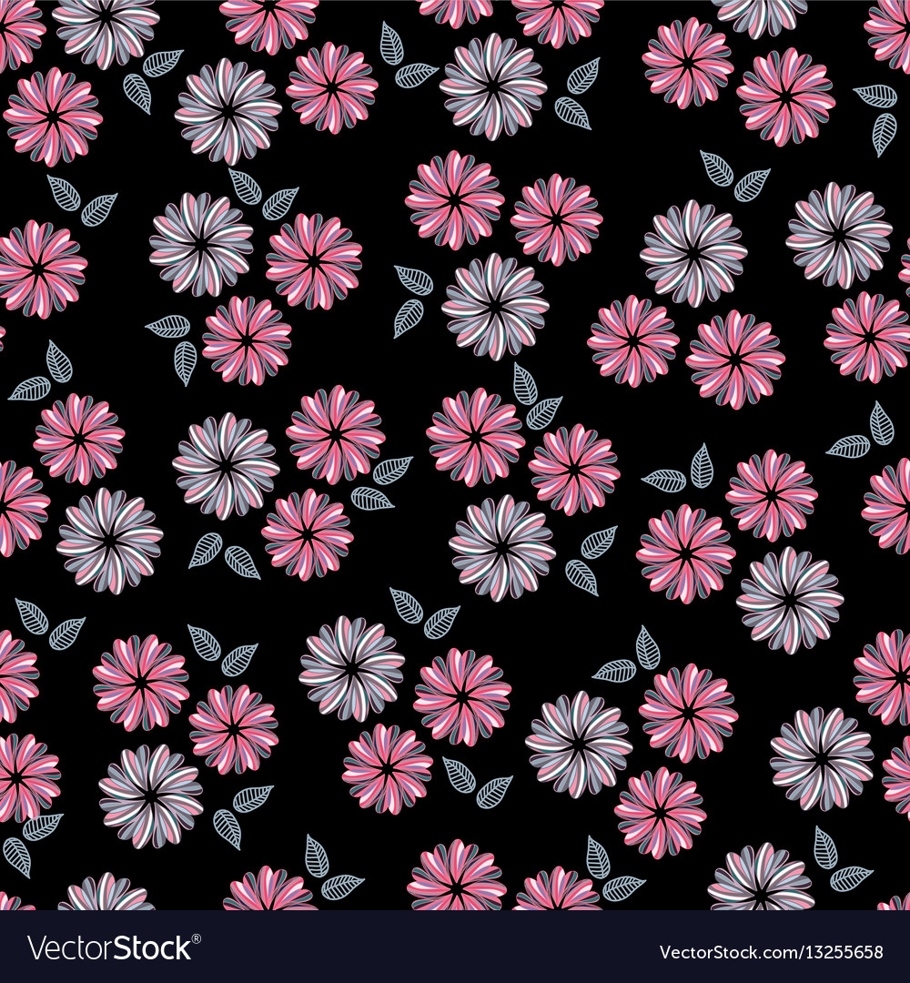 Flower seamless pattern Royalty Free Vector Image