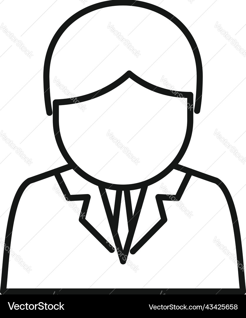 Secret agent icon outline phone Royalty Free Vector Image