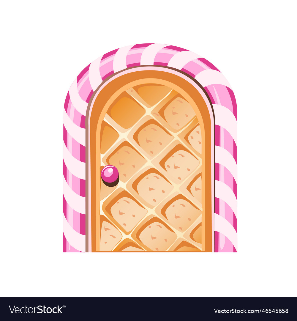 Sweet door to candy land Royalty Free Vector Image