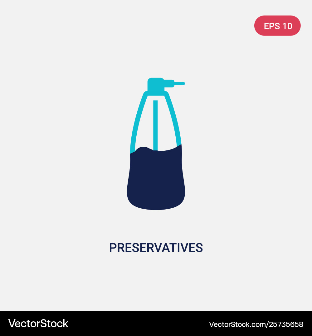 Two color preservatives icon from cleaning Vector Image