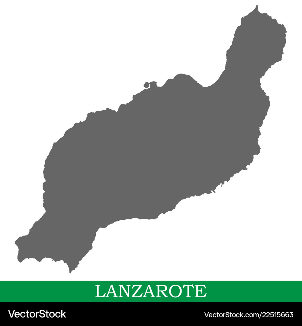 High quality map of island Royalty Free Vector Image
