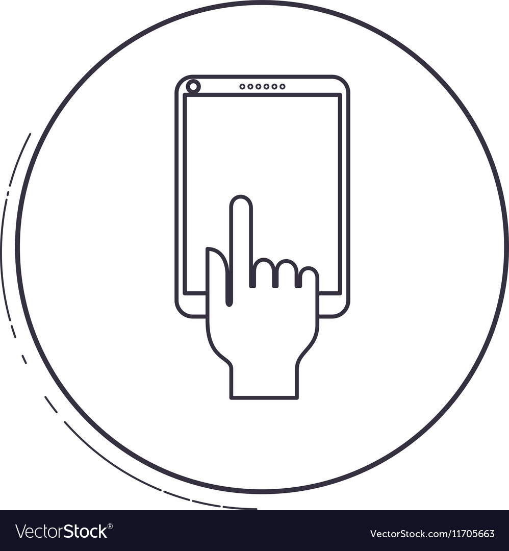 Isolated tablet device design Royalty Free Vector Image