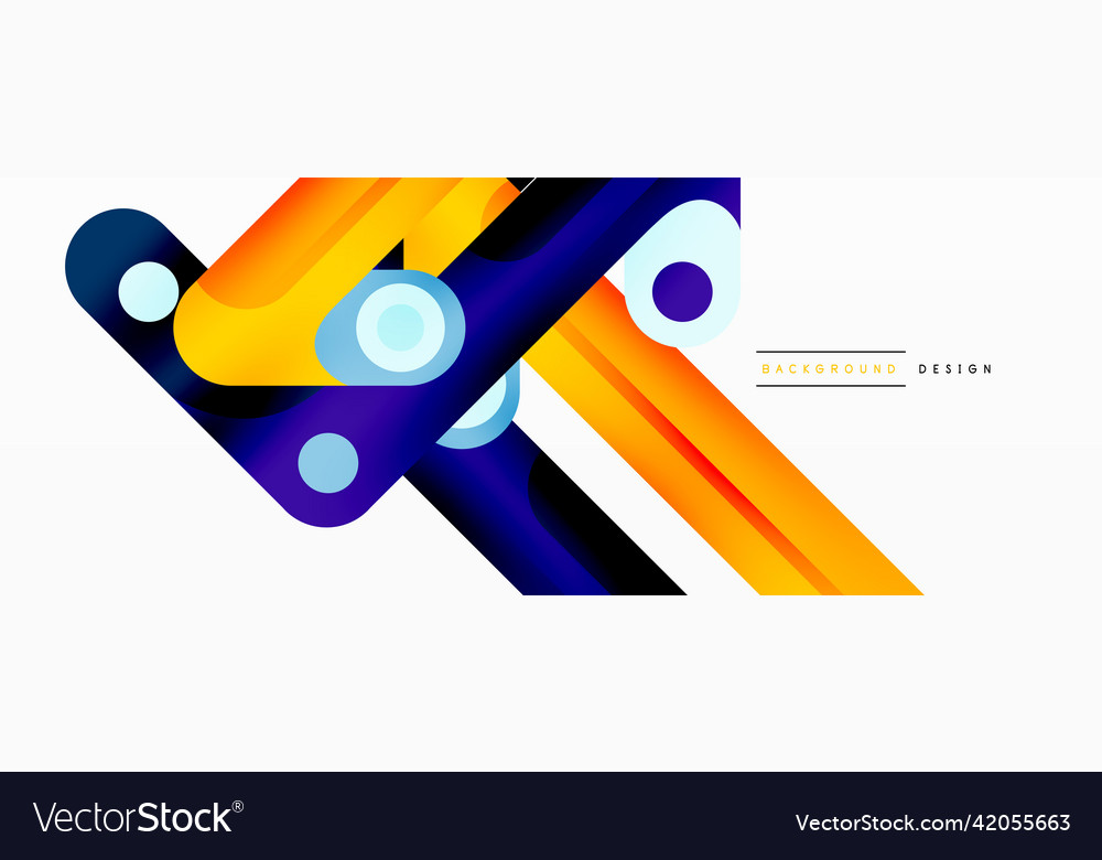Lines geometric creative abstract background Vector Image