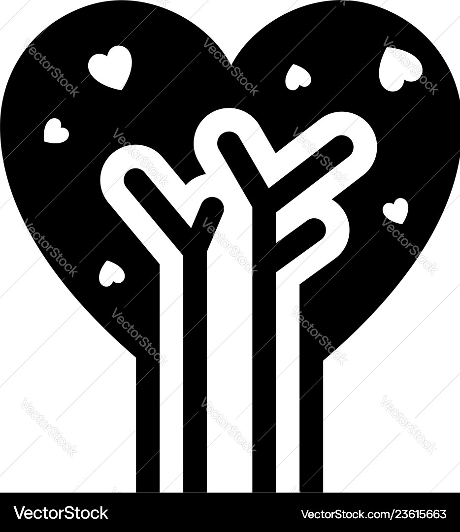 Love icon or valentines day sign designed Vector Image