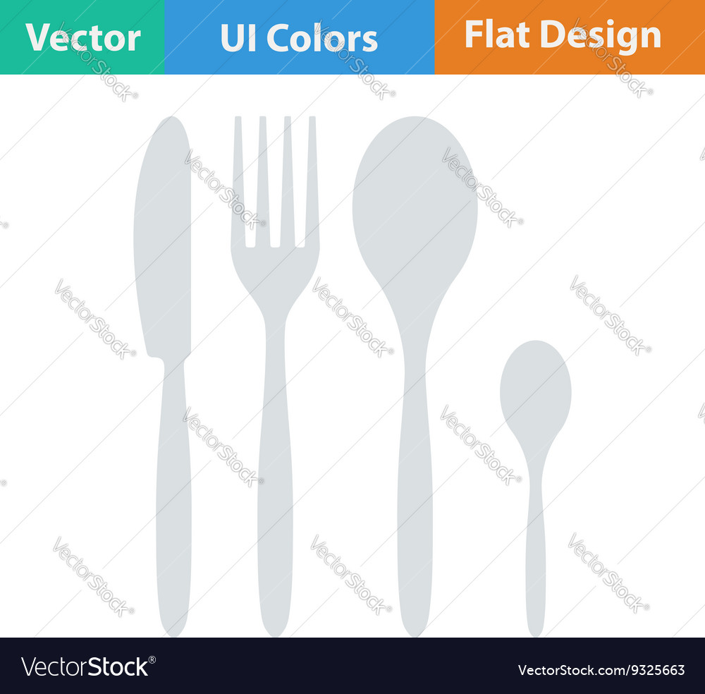 Silverware set icon Royalty Free Vector Image - VectorStock