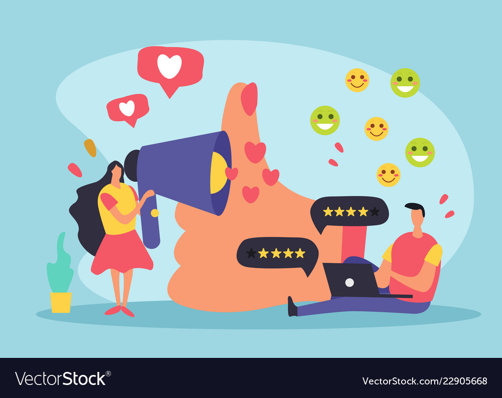 Customer relations doodle composition Royalty Free Vector