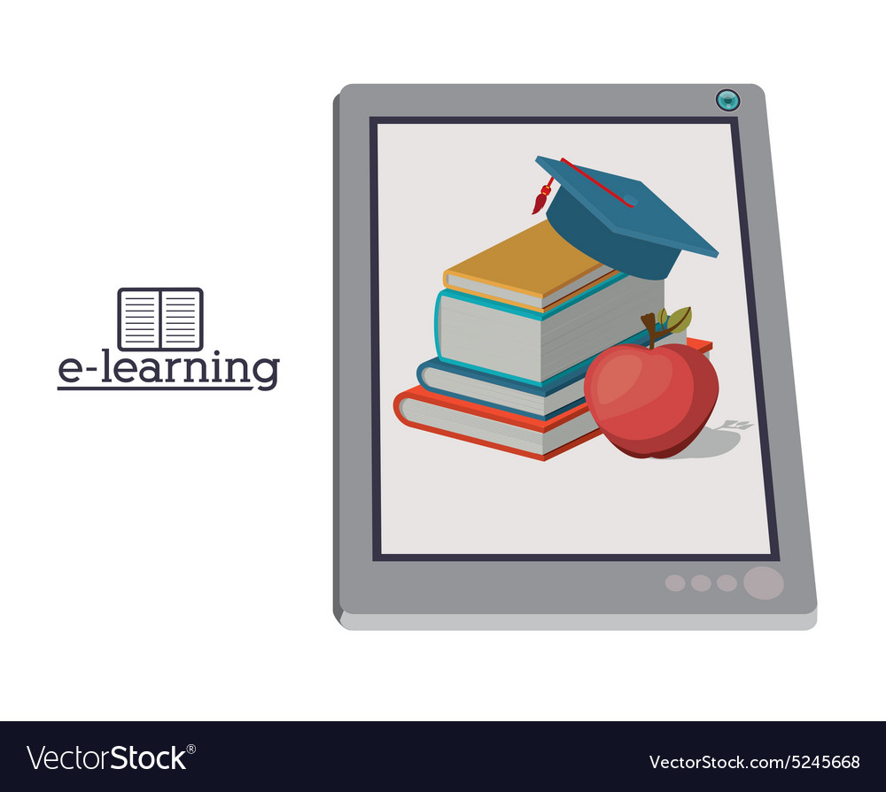 E-learning design Royalty Free Vector Image - VectorStock