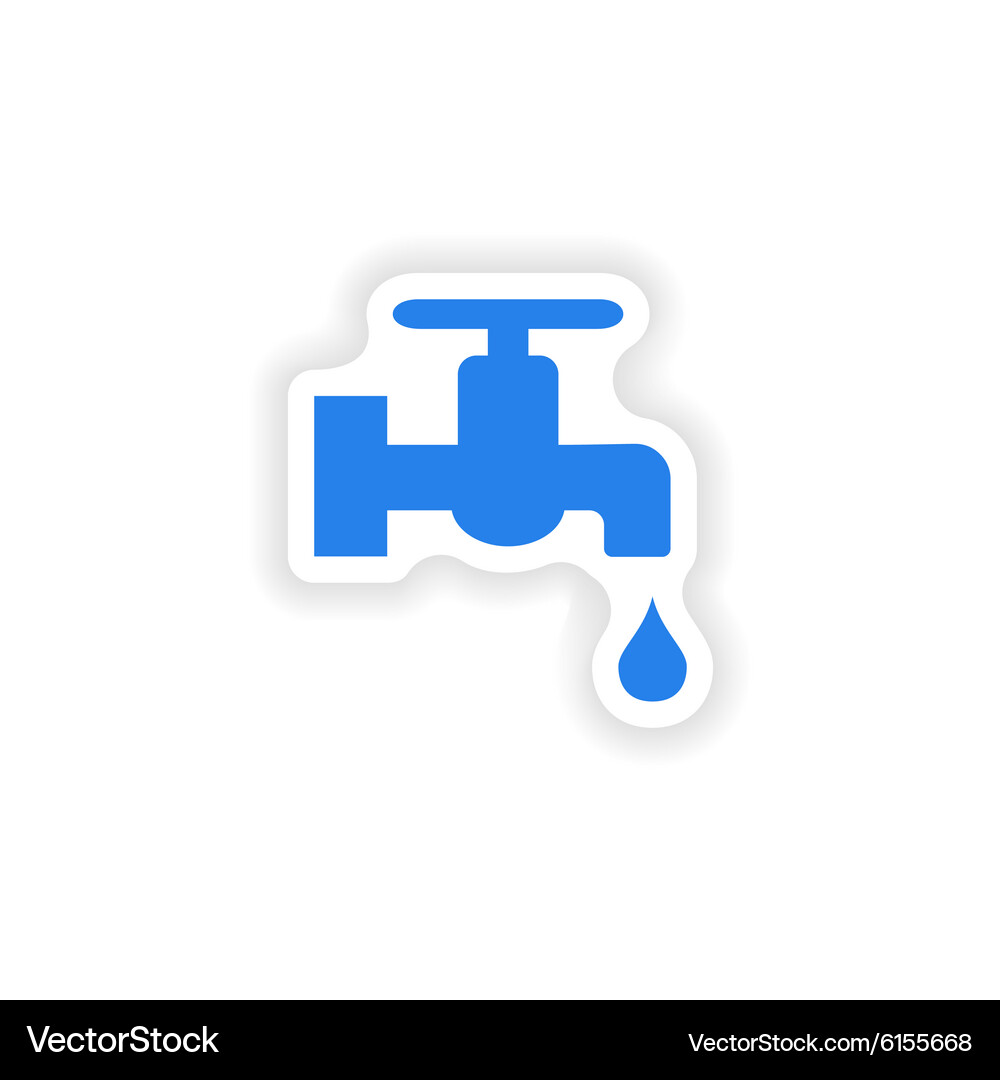 Icon sticker realistic design on paper tap Vector Image