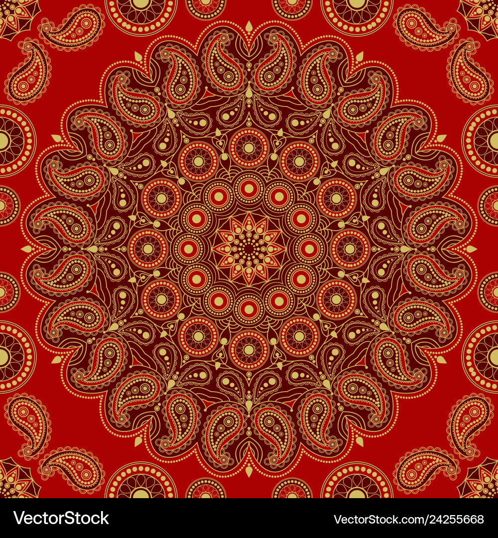 Indian seamless pattern Royalty Free Vector Image