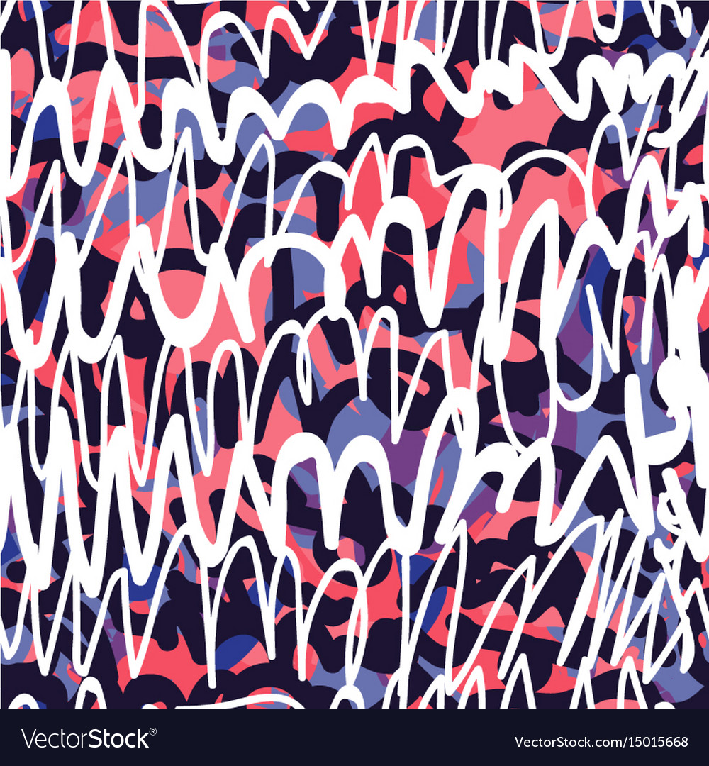 Seamless pattern graffiti Royalty Free Vector Image