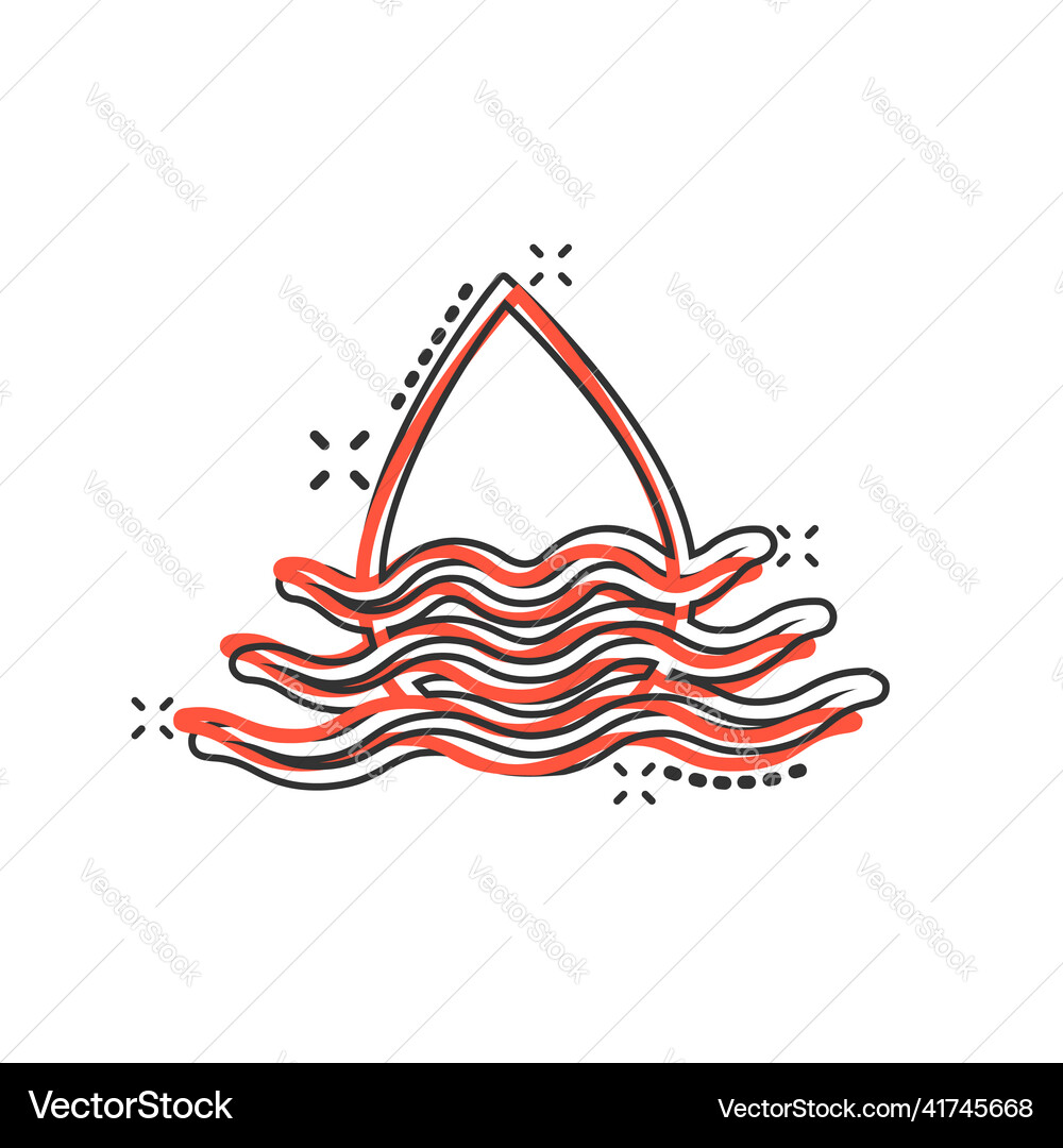 Water drop icon in comic style liquid cartoon Vector Image